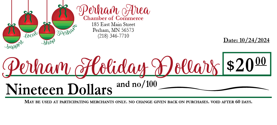 Spend Local - Perham Area Chamber of Commerce